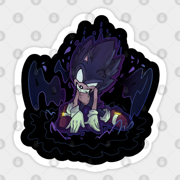 Dark Sonic - Sonic Exe - Sticker | TeePublic