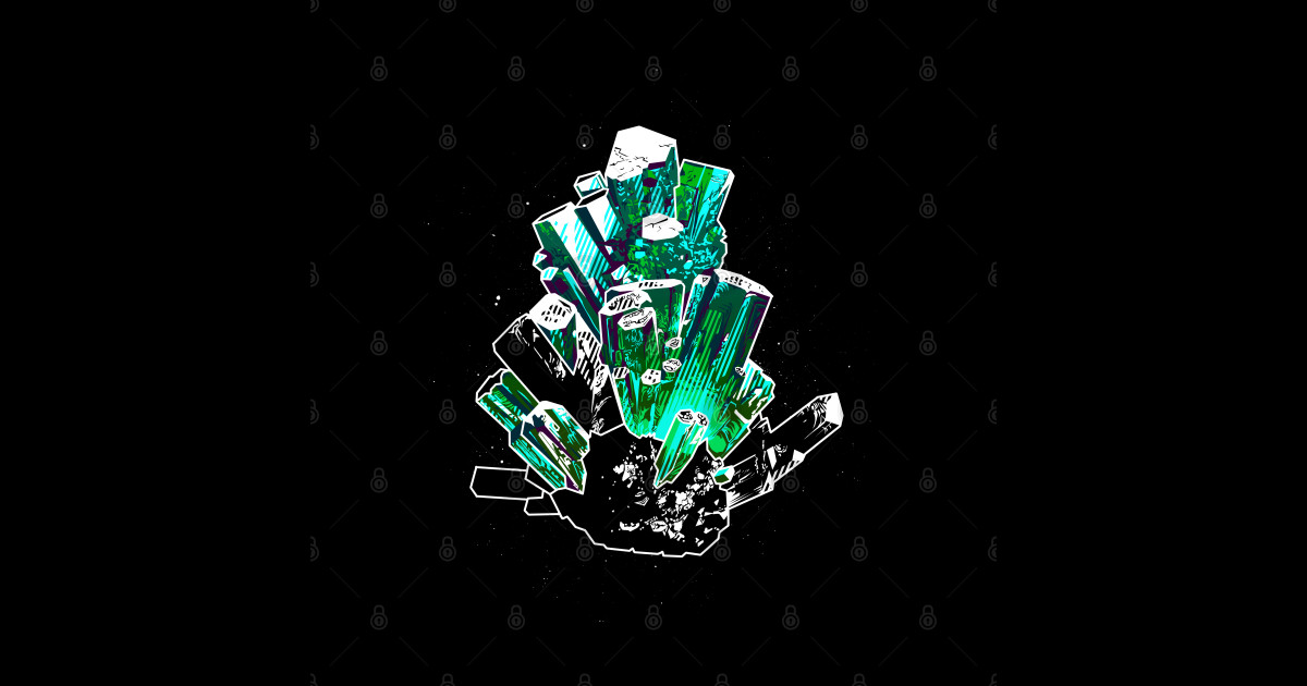 Emerald - Crystals - Sticker | TeePublic