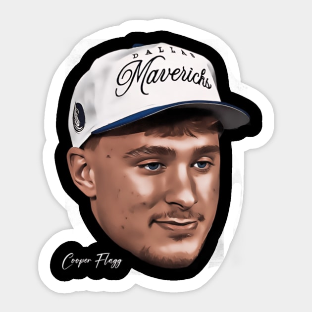 Cooper Flagg Big Face - Cooper Flagg - Sticker | TeePublic
