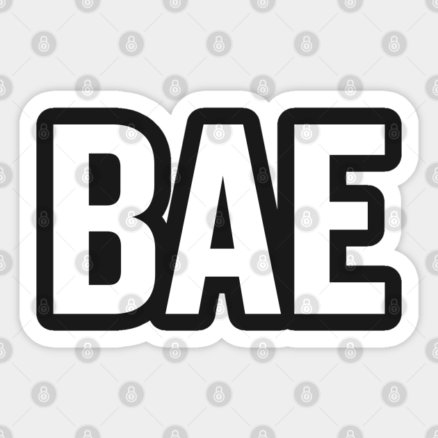 Bae (White) - Salt Bae Meme - Sticker | TeePublic