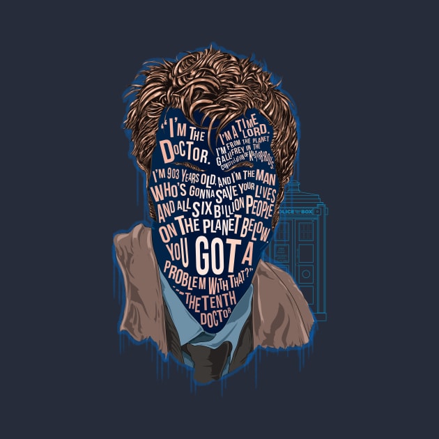 The 10th Doctor - Doctor Who - T-Shirt | TeePublic