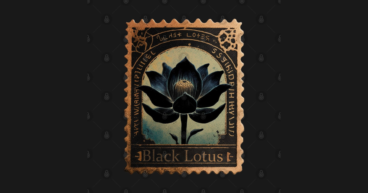 MTG - Black Lotus Stamp - Postage Stamp Series - Postage Stamp - T ...