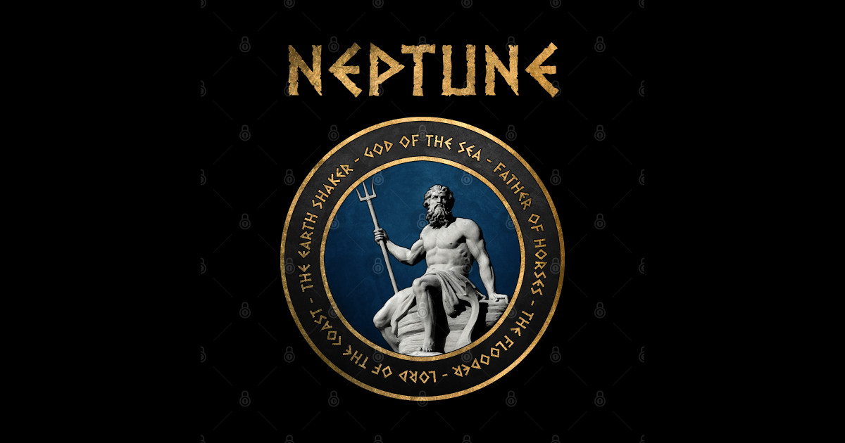 Neptune Ancient Roman Sea God Symbol - Neptune - Posters and Art Prints ...