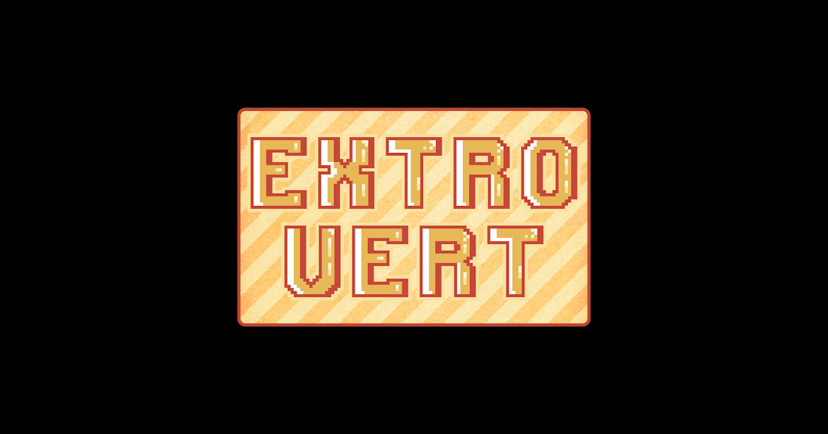 Extrovert- Retro Pixel Art Design - Extrovert - Posters and Art Prints ...