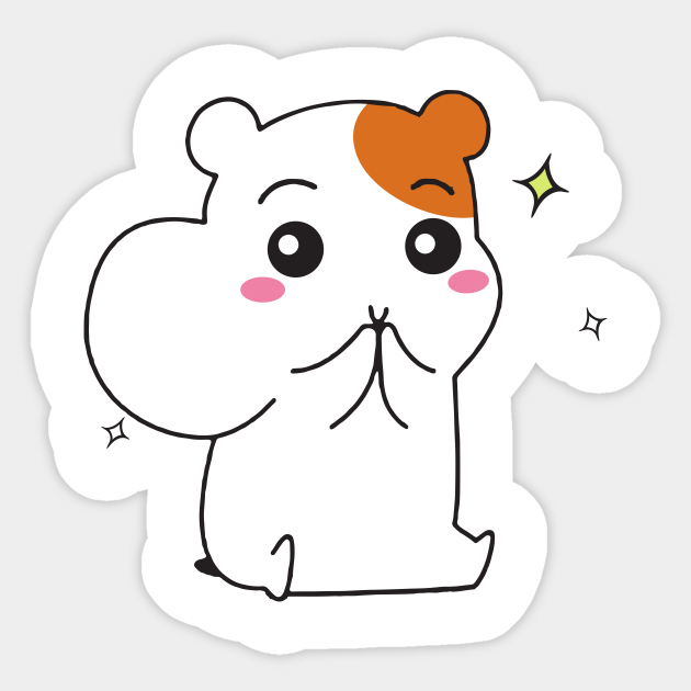 Ebichu hamster - Ebichu Hamster Hamtaro - Sticker | TeePublic