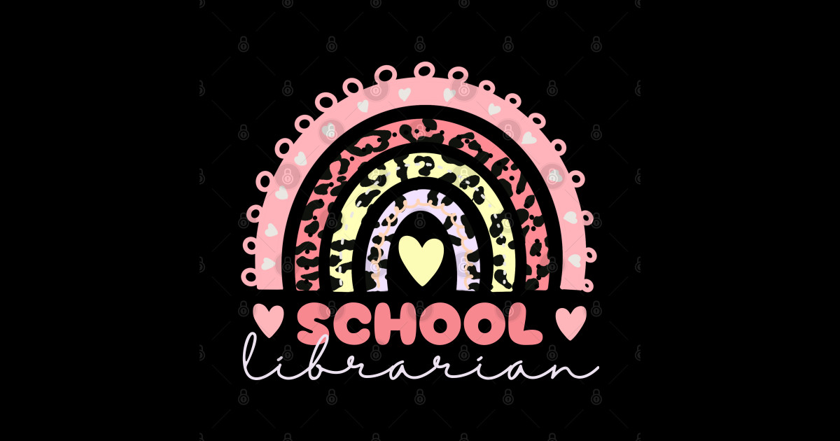 School Librarian Rainbow - School Librarian - Sticker | TeePublic