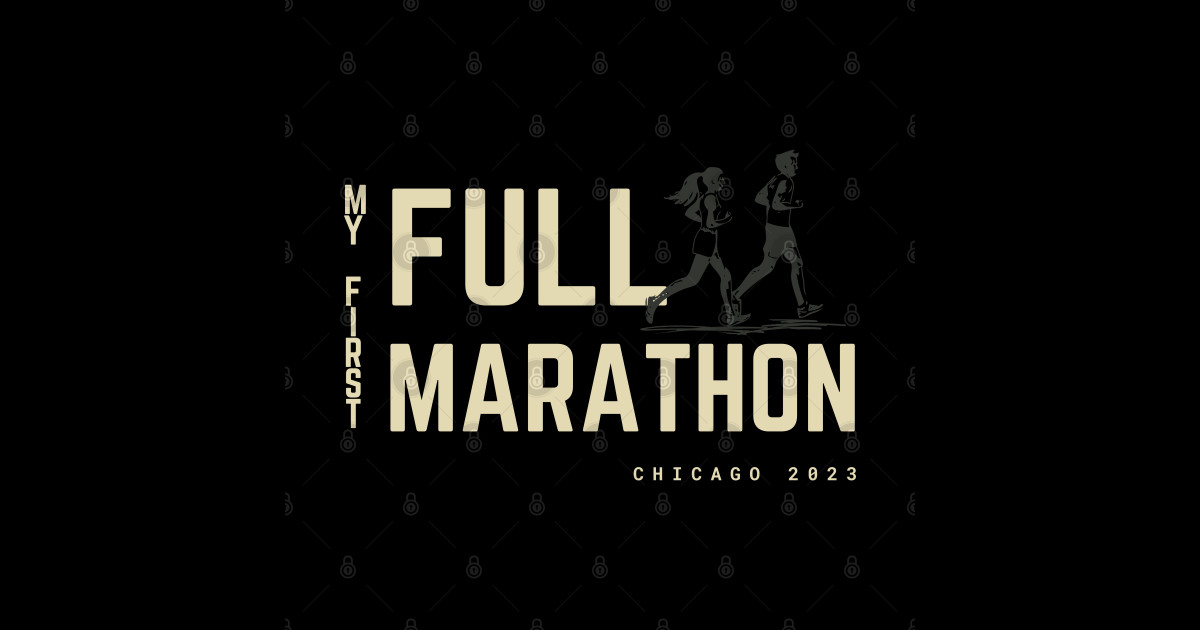 My First Full Marathon - Chicago Marathon 2023 - Marathon - Sticker ...