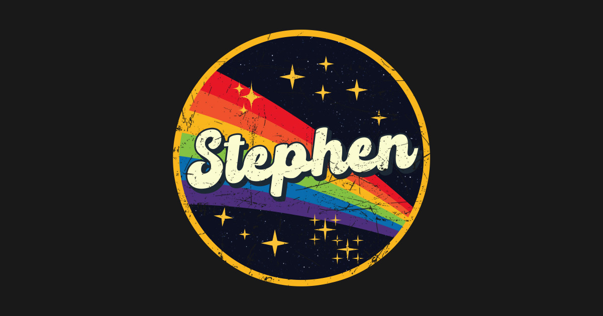 Stephen // Rainbow In Space Vintage Grunge-Style - Stephen - T-Shirt ...