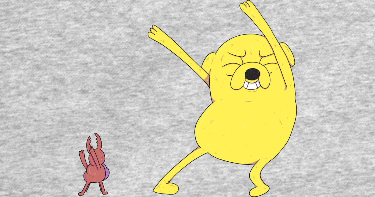 Adventure Time - Jake Dancing With Bug - Adventuretime - T-Shirt ...