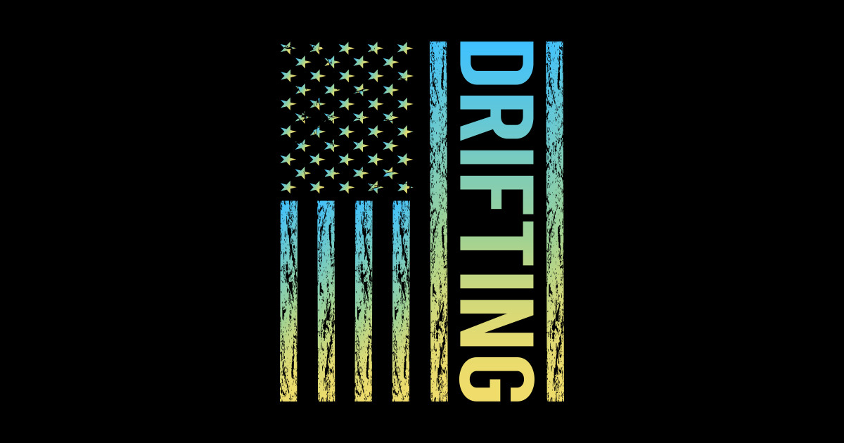 Gradient Flag 02 Drifting Drift - Drifting - Sticker | TeePublic