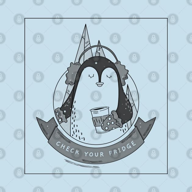 Check Your Fridge - Is Your Refrigerator Running Jokes - T-Shirt ...