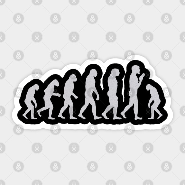 Funny Evolution Theory Humor - Funny Evolution Theory Humor - Sticker ...