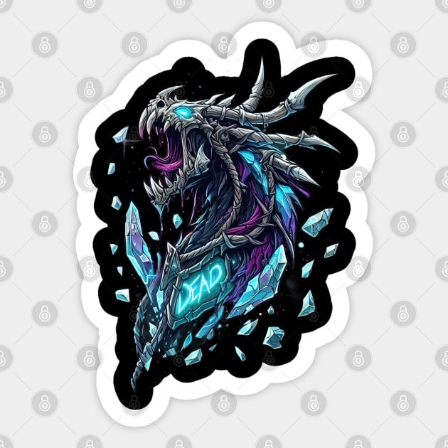 Horror dragon dead - Dragon - Sticker | TeePublic