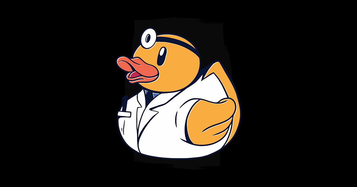 Cute Doctor Rubber Duckie // Medical Doctor Rubber Ducky - Squeaky Duck ...