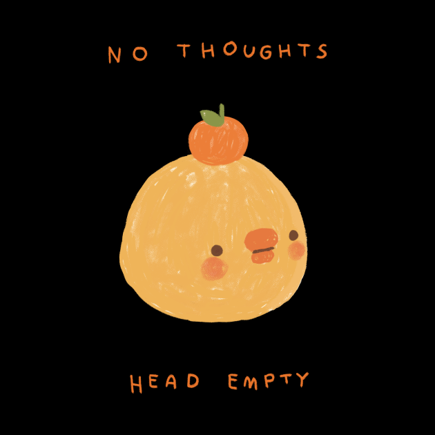 no thoughts head empty - Cute - Pillow | TeePublic