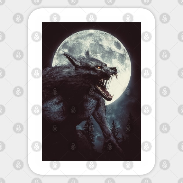 The Werewolf II - Fantasy Creatures - Sticker | TeePublic