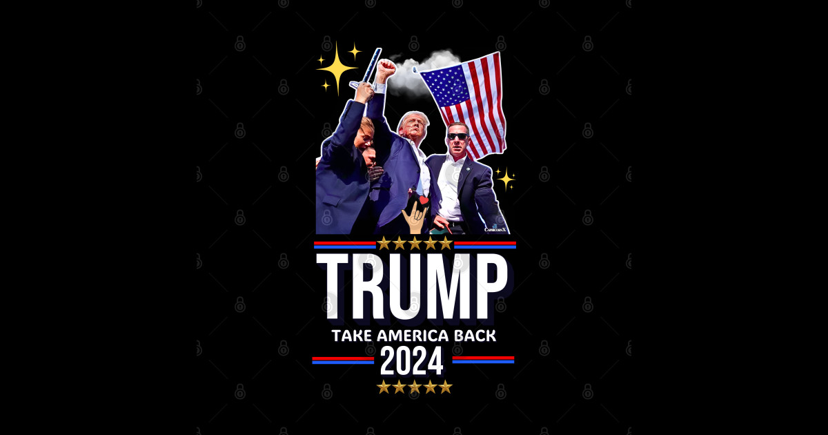 TRUMP Take America Back 2024 - Trump Take America Back 2024 - Sticker | TeePublic