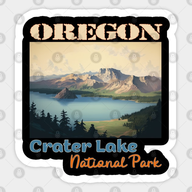 Crater Lake National Park - Crater Lake - Sticker | TeePublic