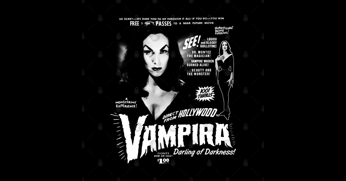 Vampira: The Darling of Darkness - Vampira - Posters and Art Prints ...
