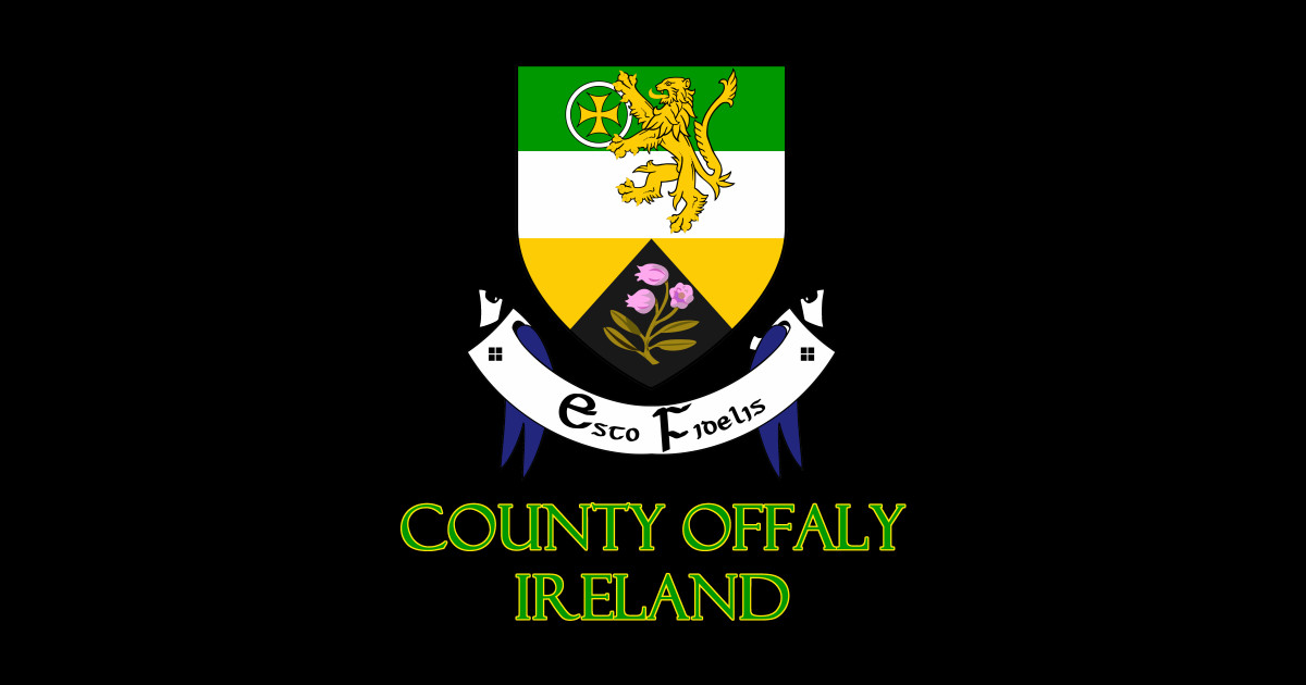 County Offaly, Ireland - Coat of Arms - Irish - Tapestry | TeePublic