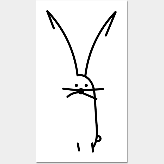 how to draw a stick figure rabbit