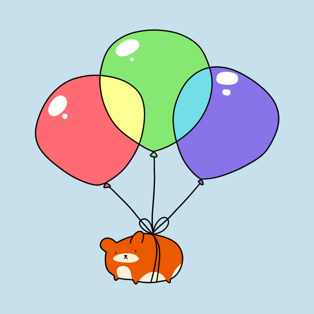 Balloon Hamster - Hamster - T-Shirt | TeePublic
