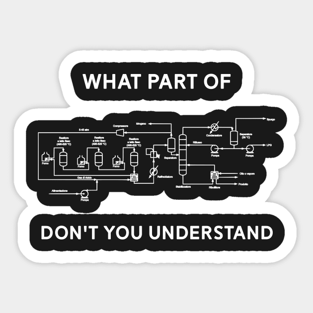 Funny Chemical Engineering - Chemical Engineering - Sticker | TeePublic