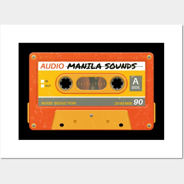 Manila Sounds Retro Cassette Tape Pop Art - Manila Sounds Retro ...