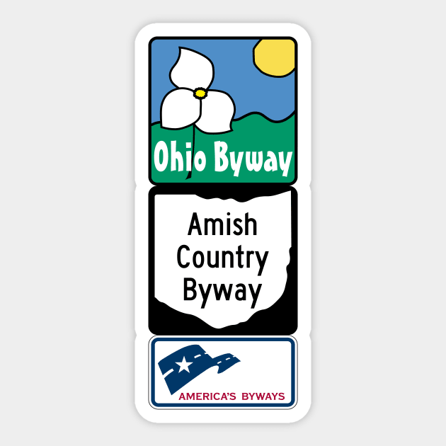 Amish Country Byway National Scenic Byway sign - Scenic Byway - Sticker ...