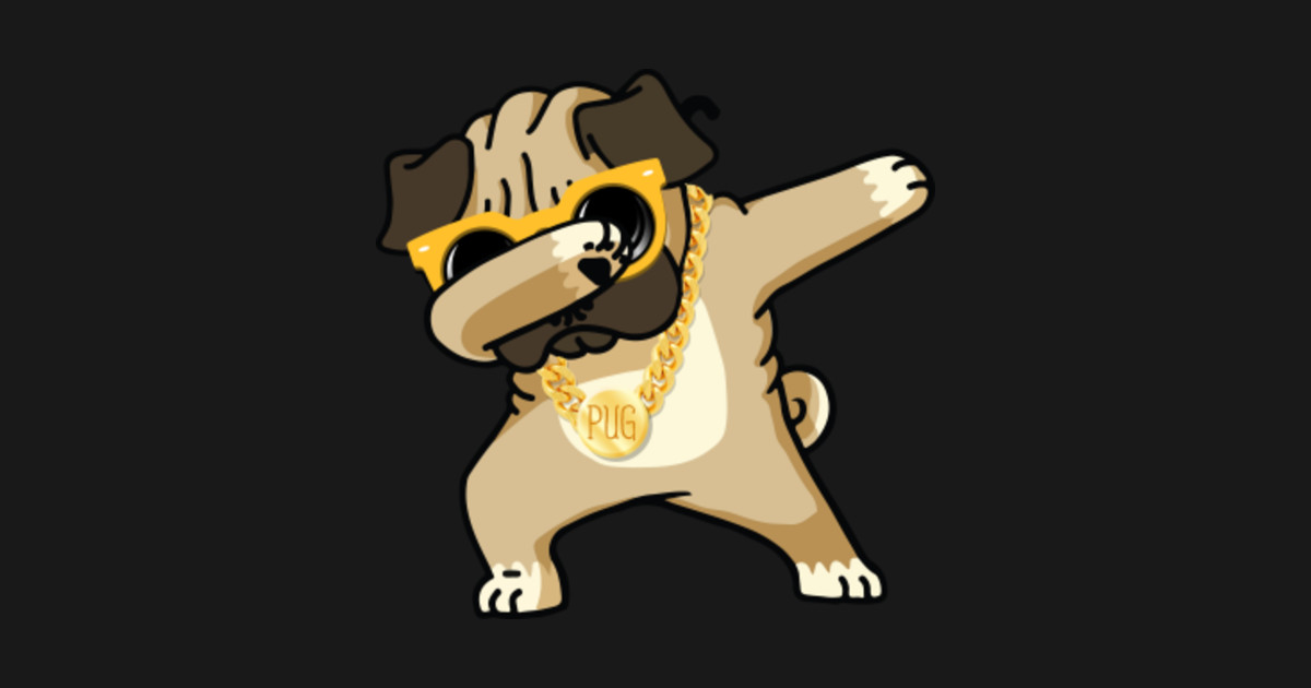 Dabbing Pug Shirt - Cute Funny Dog Dab T-Shirt - Dabbing Pug Cute Funny ...