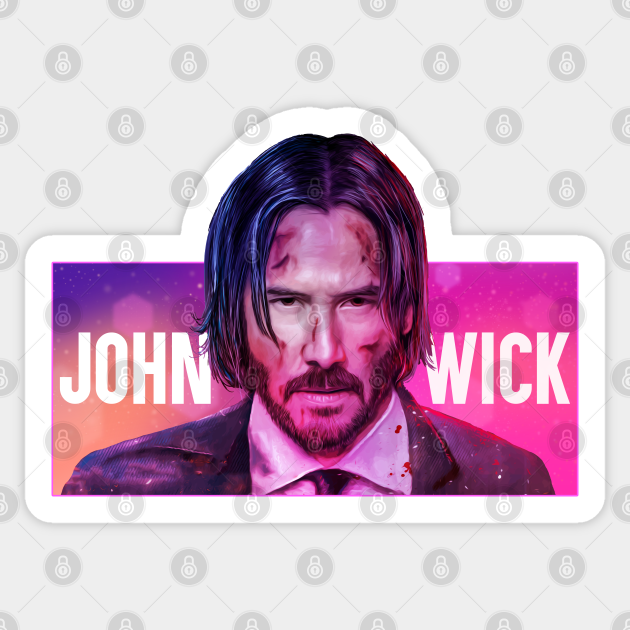 John Wick - Colors - John Wick - Sticker | TeePublic