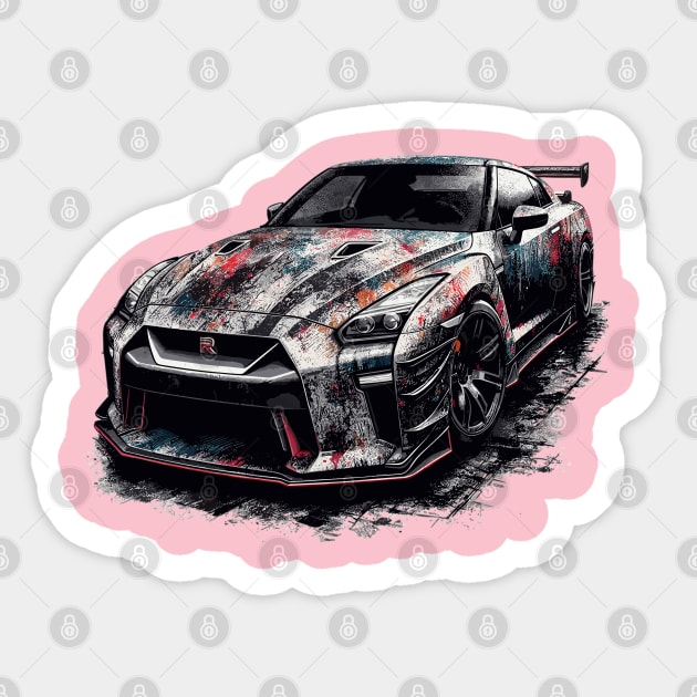 Nissan GT-R - Nissan - Sticker | TeePublic