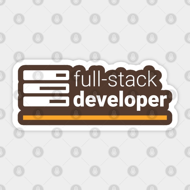 Full-Stack Developer - Fullstack - Sticker | TeePublic