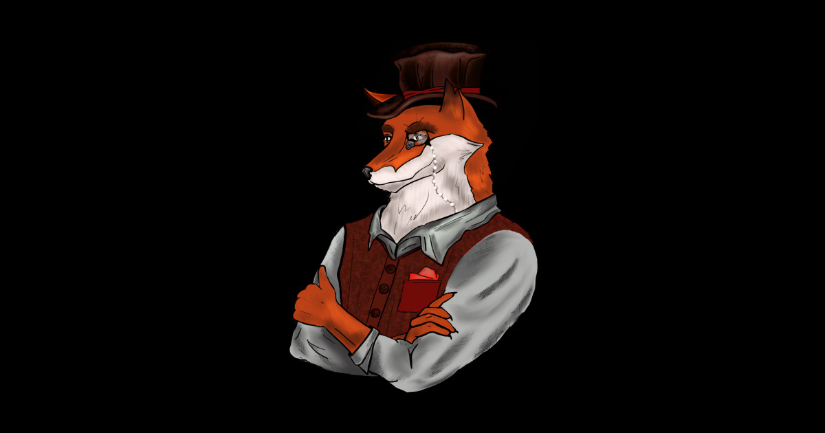 The rebel fox - Fox - Sticker | TeePublic