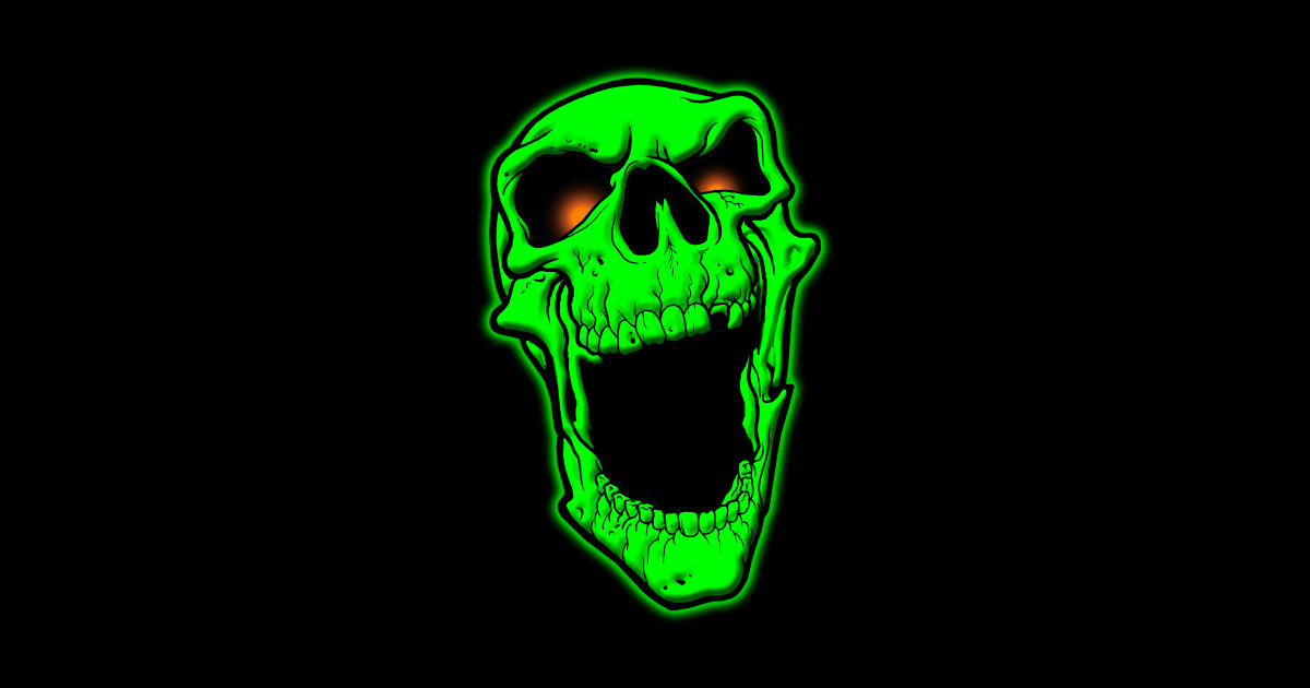 Laughing Skull - Skull - Sticker | TeePublic