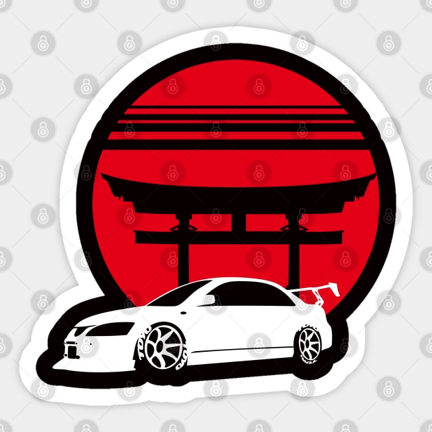 mitsubishi evolution.jdm kings - Mitsubishi Evolution - Sticker | TeePublic