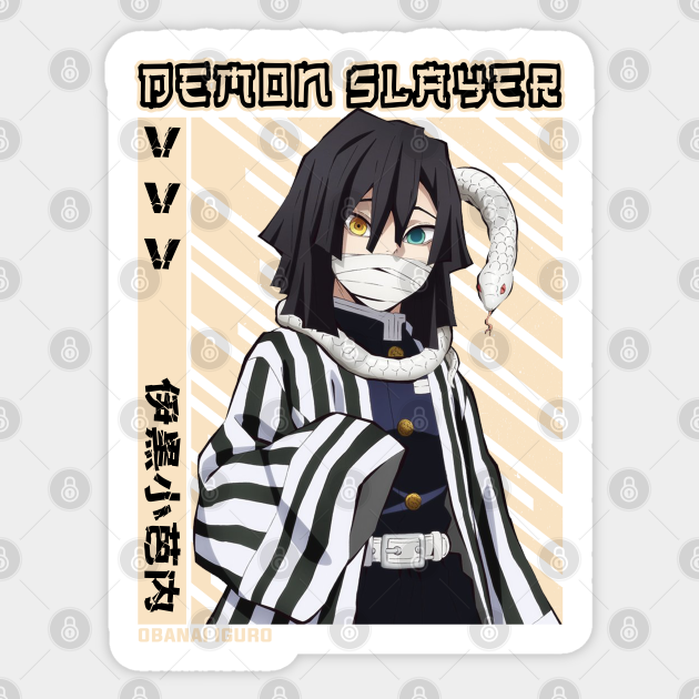 Obanai Iguro - Demon Slayer - Obanai Iguro - Sticker | TeePublic