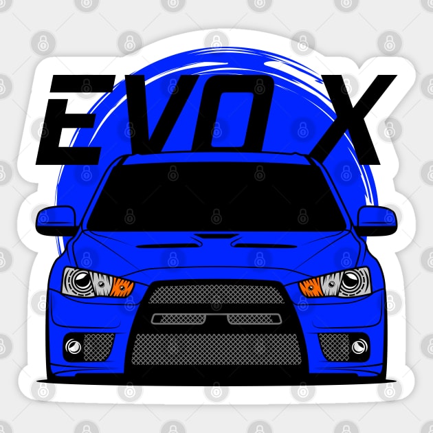Blue EVO X - Evo X - Sticker | TeePublic