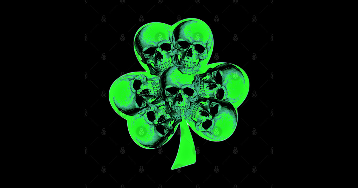 SKULLOVER - Skull Clover - Sticker | TeePublic
