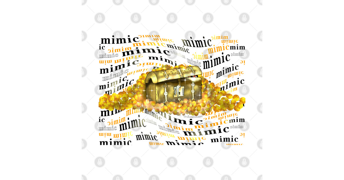 gold dnd mimic chest with gold coins - Dnd - T-Shirt | TeePublic