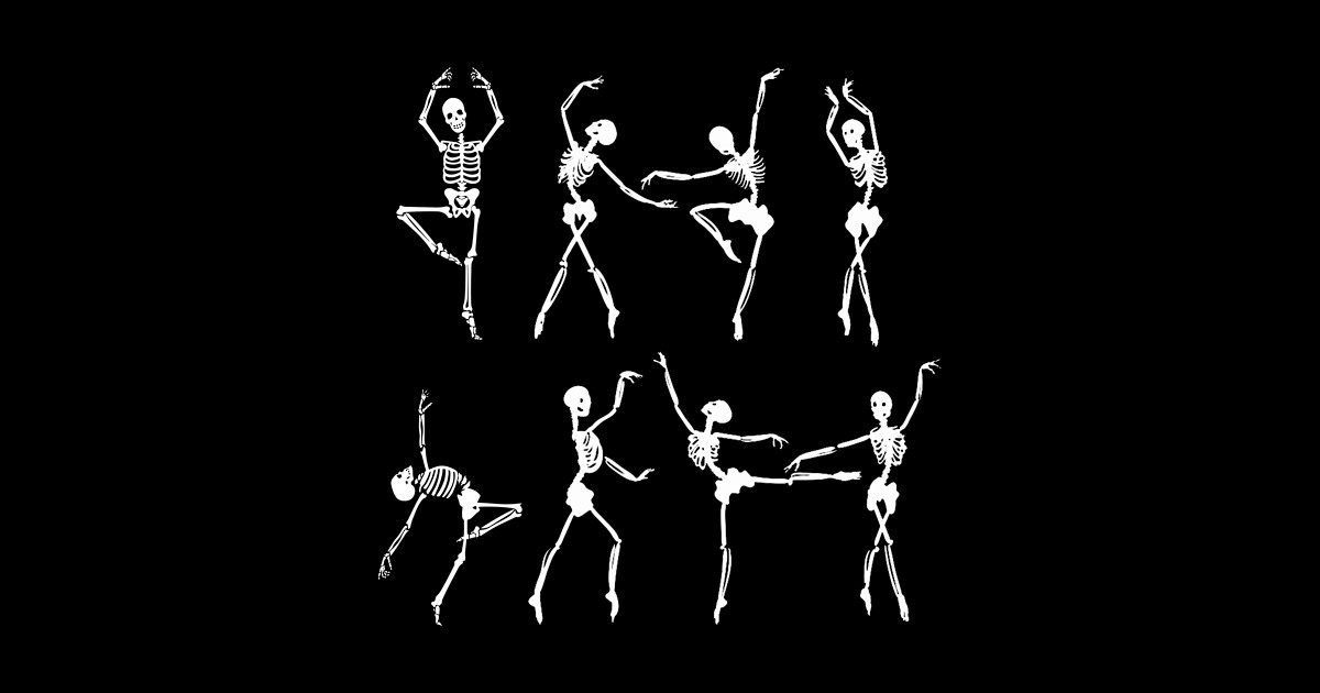 Skeleton Ballerinas Ballet Dance Cute Halloween Costume Girl - Skeleton ...