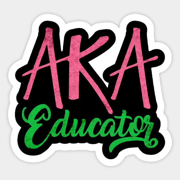 Aka Educator - Teacher - Sticker | TeePublic