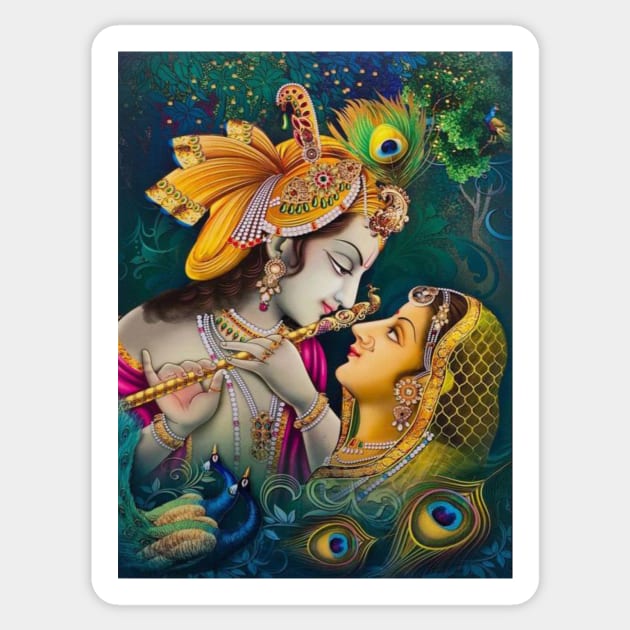 Lord Krishna / Hindu God / Krishna Stickers - India - Sticker | TeePublic