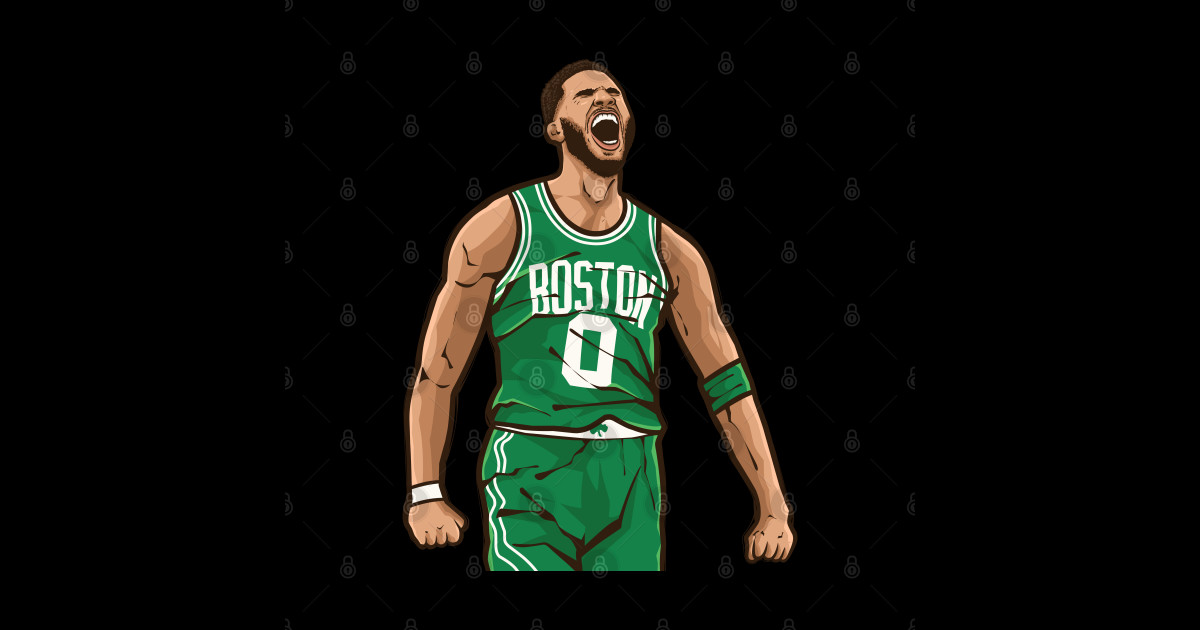 Jayson Tatum Celebration Cartoon - Jayson Tatum - Sticker | TeePublic