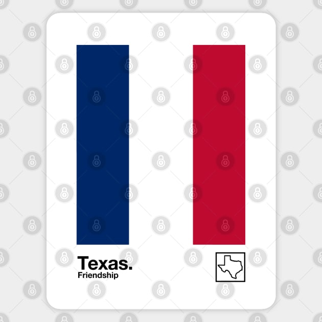 Texas // Original Texan Flag Aesthetic Colors Design - Texas - Sticker ...