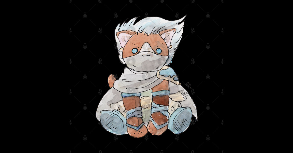 Harlock the Cat Cosplay: FF4 Edge - Final Fantasy 4 - Sticker | TeePublic