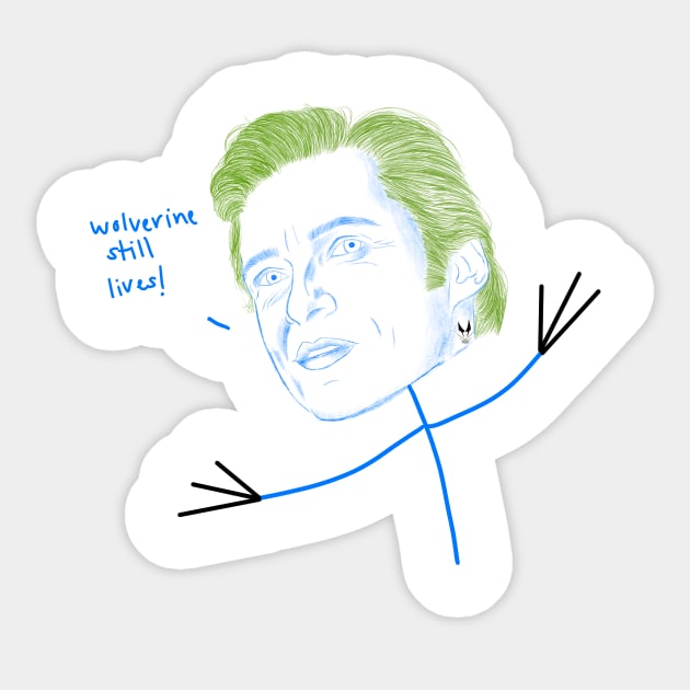 Les Wolverine Misérables - Hugh Jackman - Sticker | TeePublic