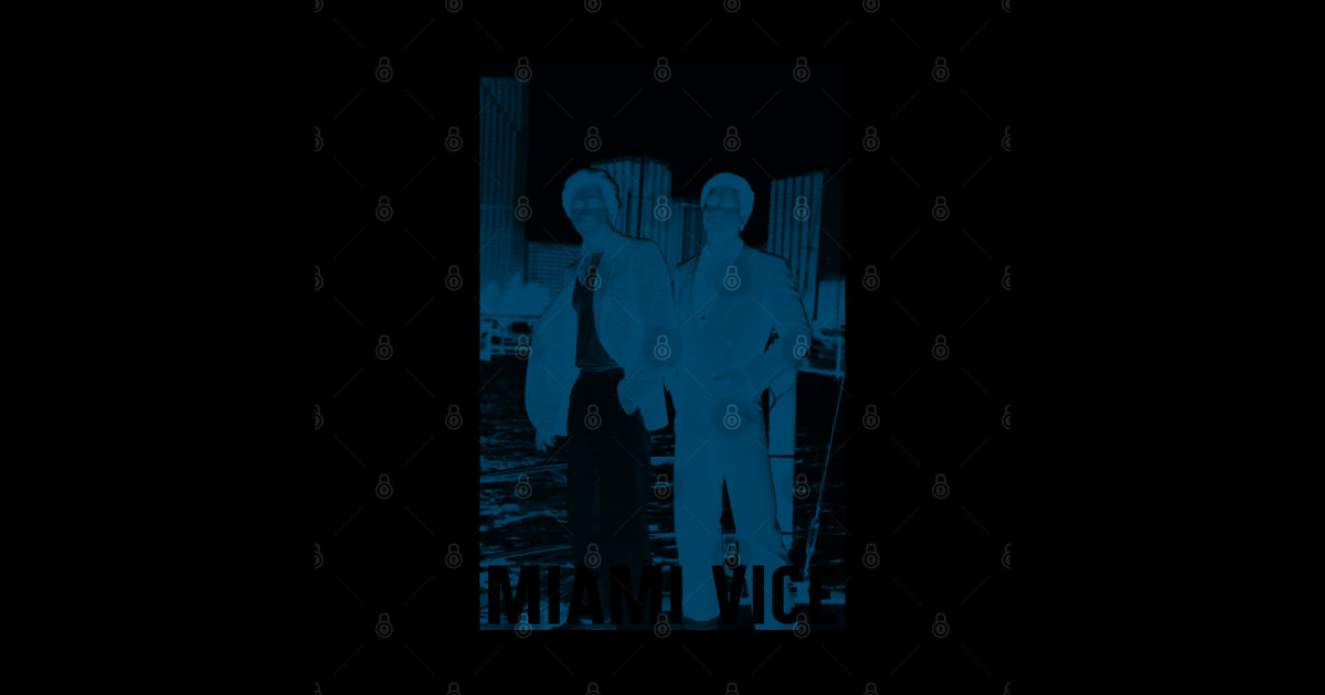 Miami Vice - Simple design - Miami Vice - Sticker | TeePublic