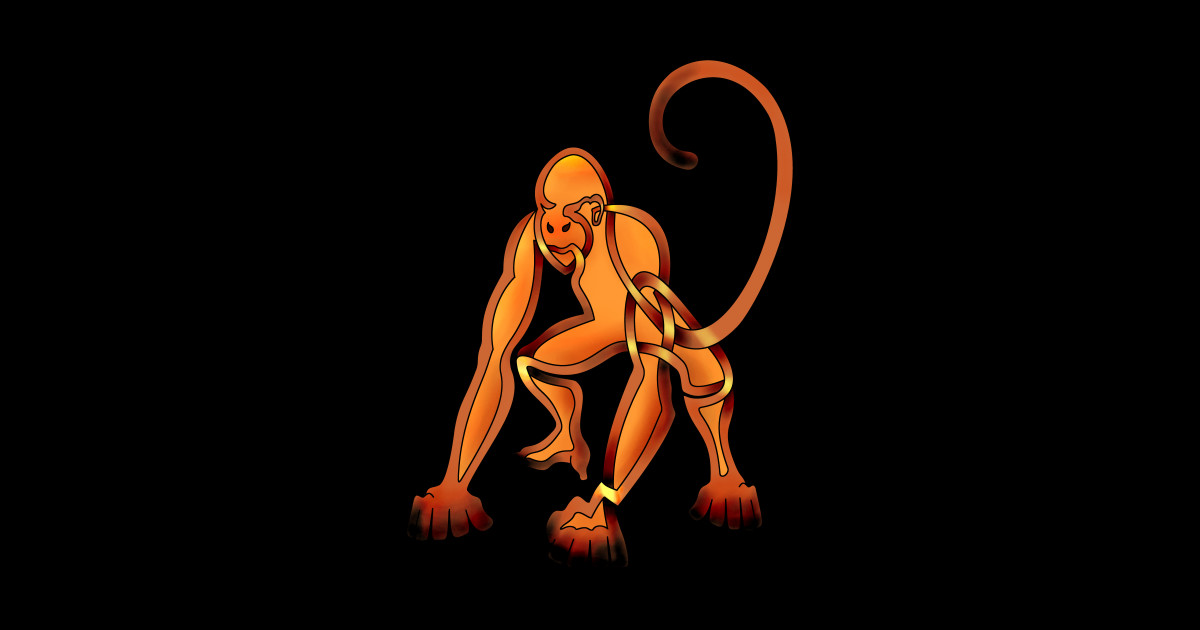 Maniac Monkey - Monkey - Sticker | TeePublic