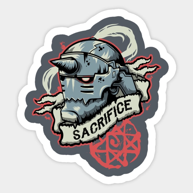 Sacrifice - Text - Sticker | TeePublic